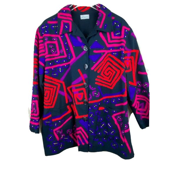 JA Resorts | Jackets & Coats | Vintage Ja Resorts Womens X Boho Art ...